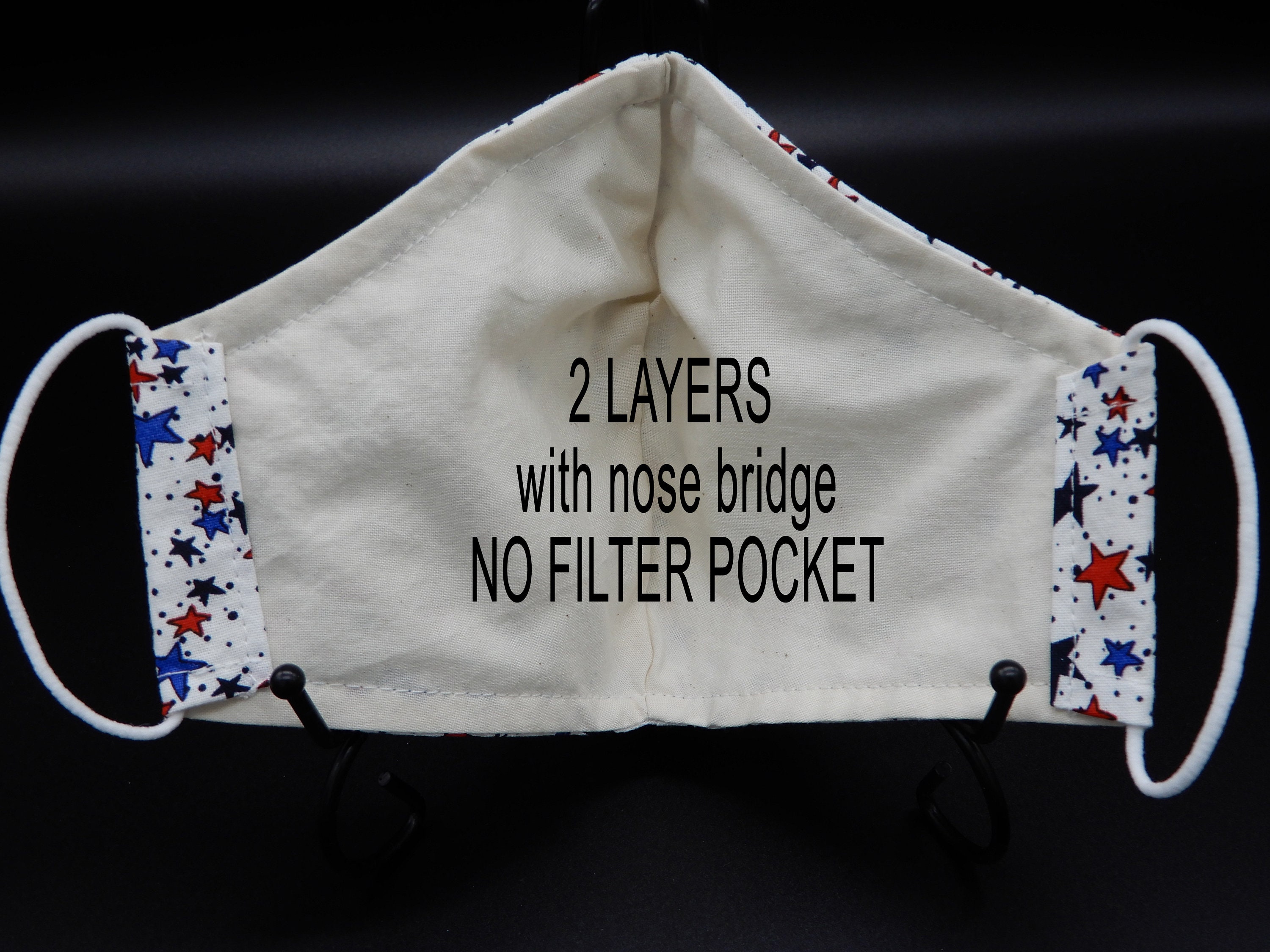 Patriotic Face Mask USA Face Mask Americana Face Mask July 4th - Etsy