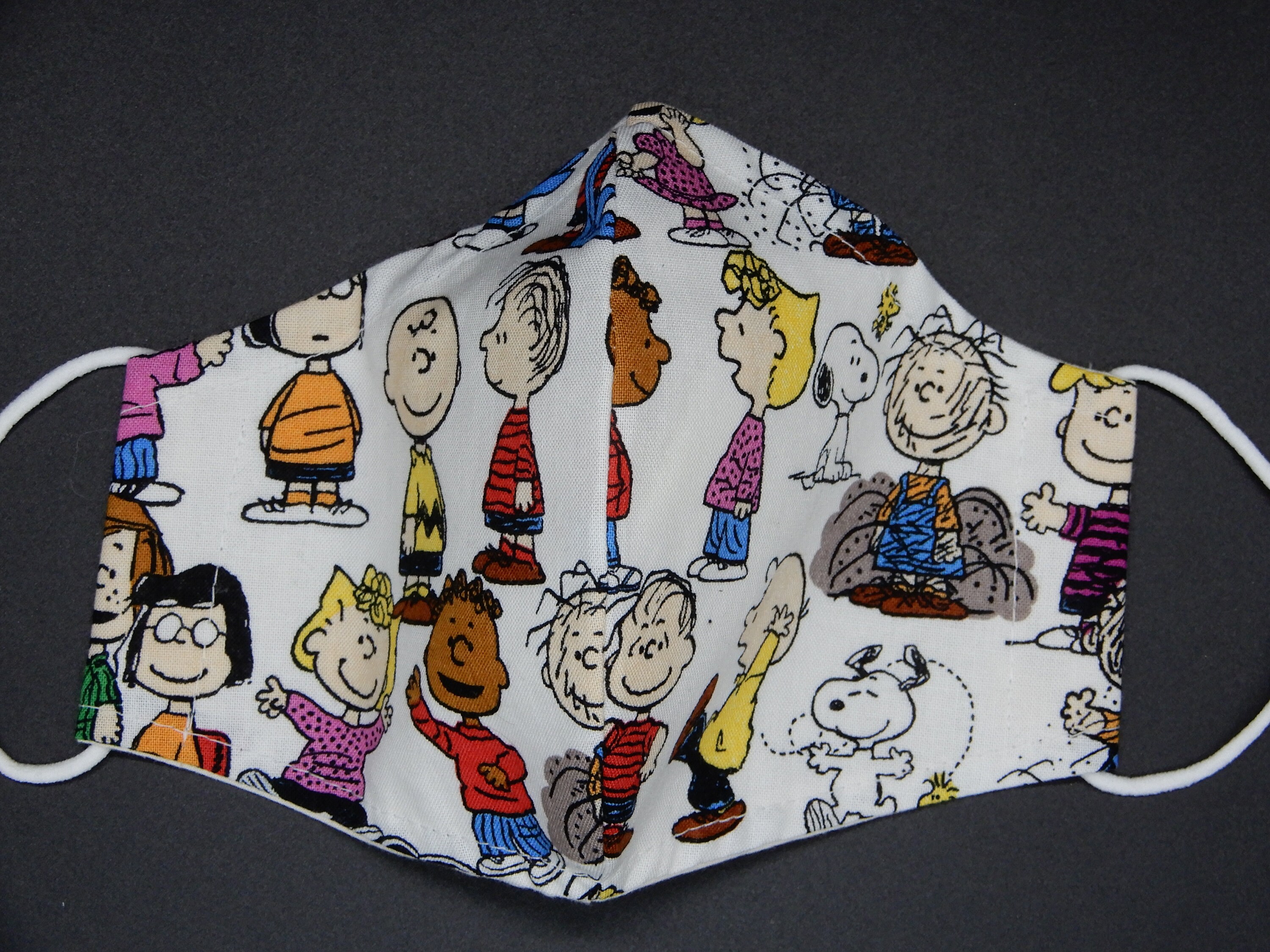 Snoopy face mask /Peanuts face mask/Charlie Brown /mask with | Etsy