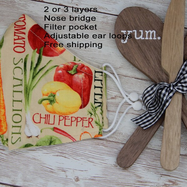 Vegetable Mask - Etsy