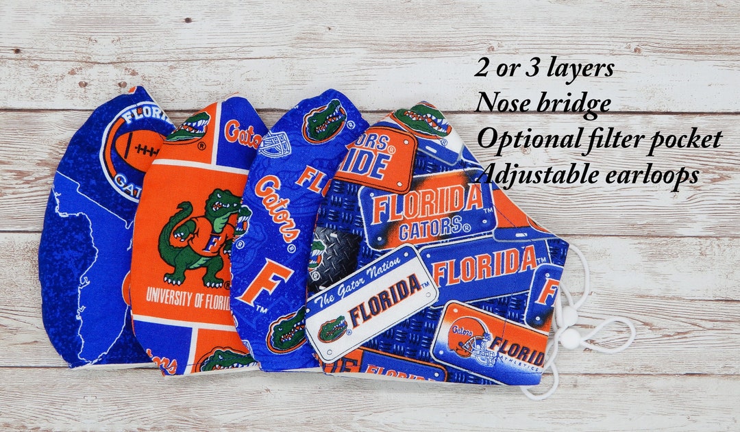 UF Gator Face Mask FL Gators face mask UF Football face mask Florida ...