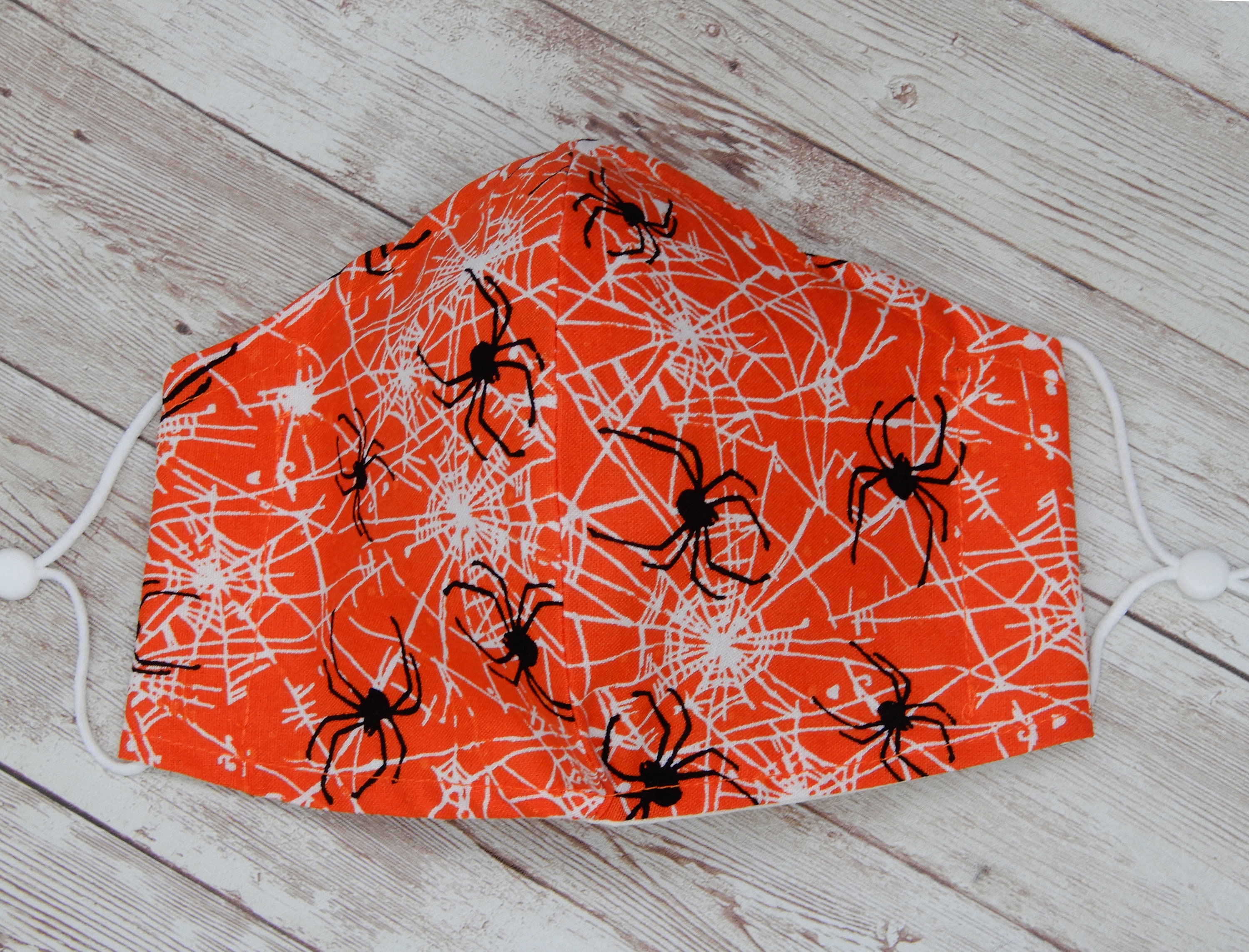 Halloween Face Mask Spider Face Mask Cotton Cloth Handmade - Etsy