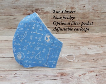 Physics Face Mask - Etsy