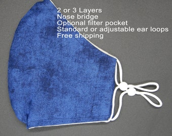 Black Denim - Face Mask - Etsy