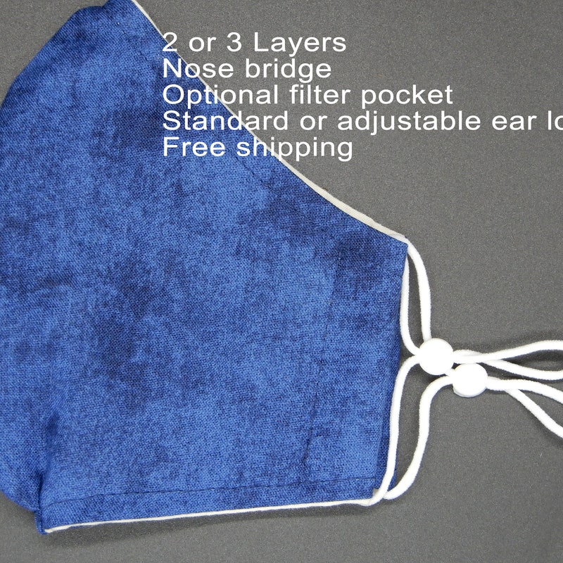 Denim Face Mask - Etsy