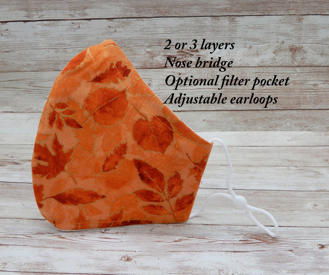 Autumn Leaves Face Mask Fall Leaves Travel Face Mask Leaf Peepers Mask ...
