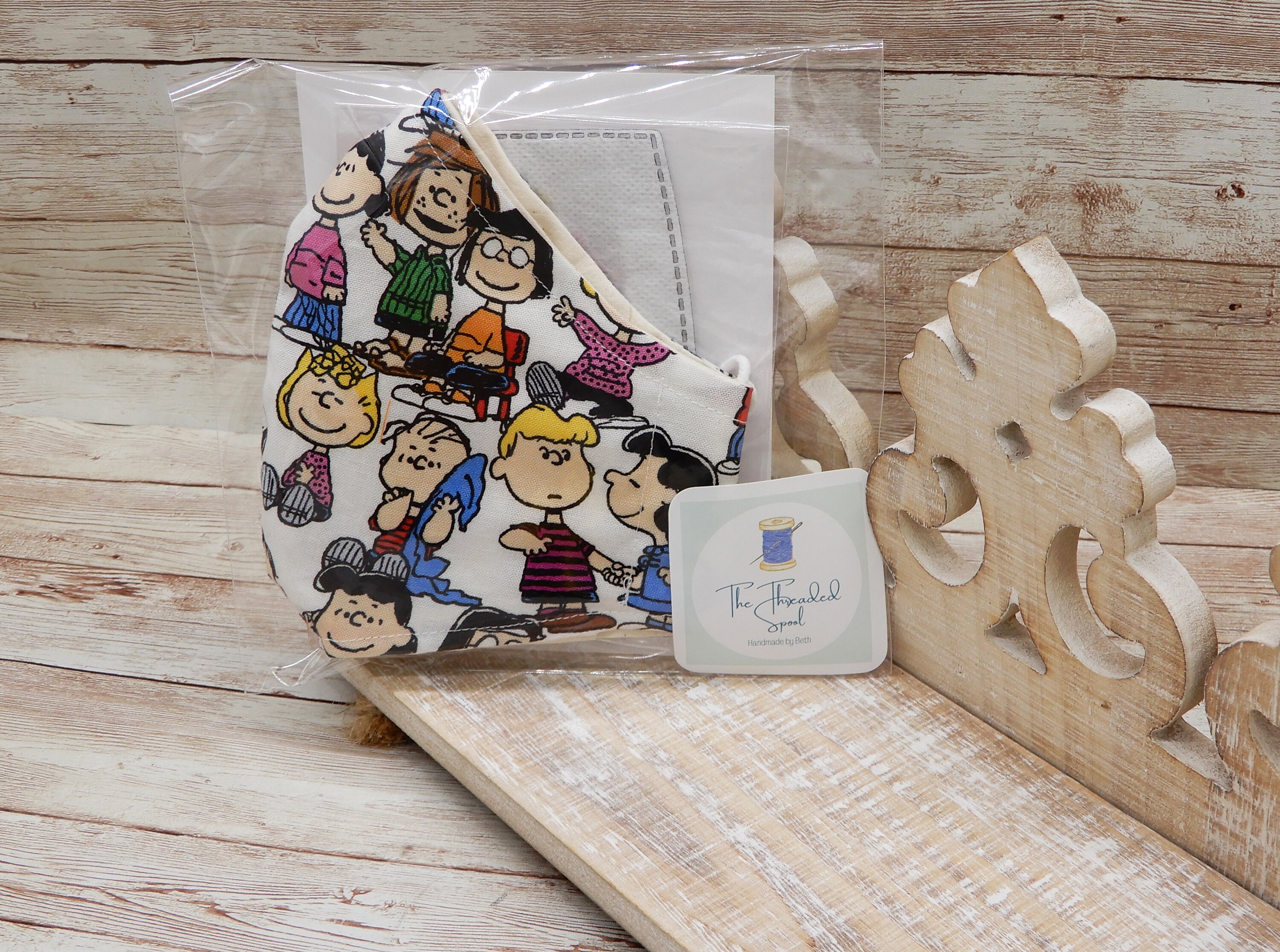 Snoopy Face Mask Peanuts Face Mask Charlie Brown Mask With Nose Wire ...