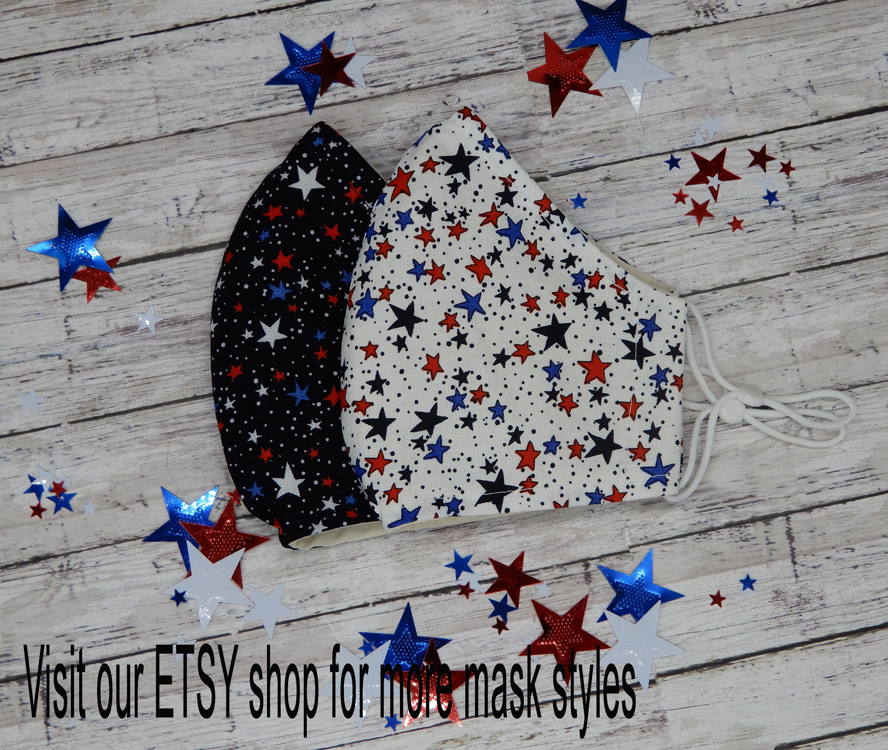 Patriotic Face Mask Americana Face Mask 4th of July Face Mask - Etsy