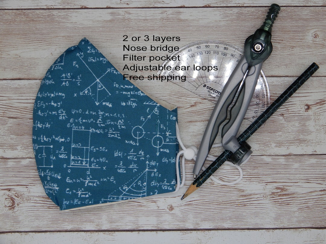 Math Face Mask/ Math Teacher Face Mask/ Mathematics/ Back to School ...