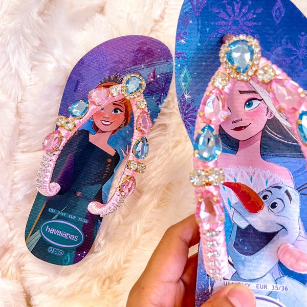 Frozen Flip Flops - Etsy