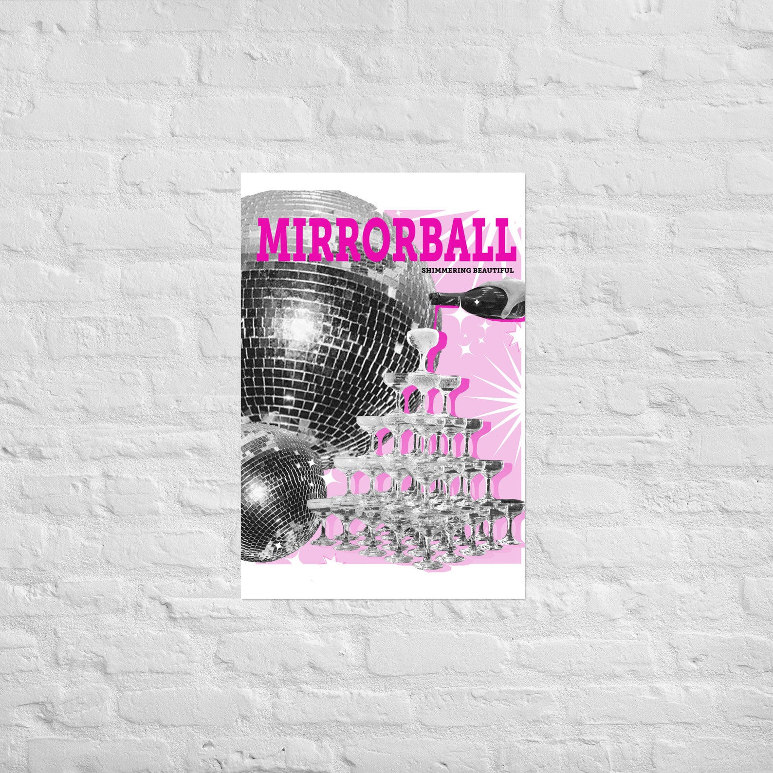 Mirrorball - Pink - Etsy