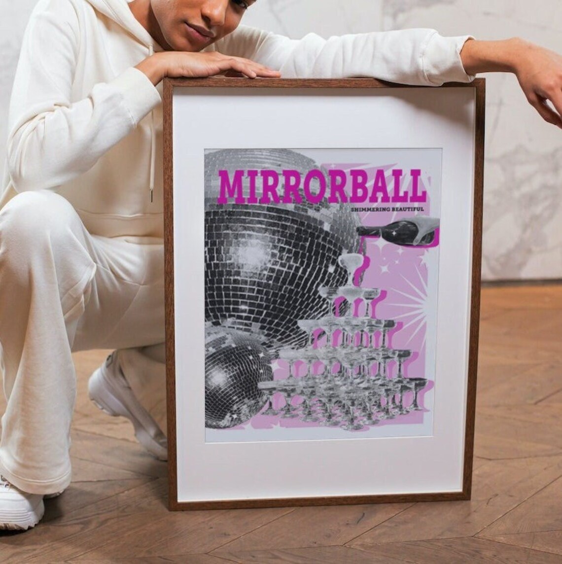 Mirrorball - Pink - Etsy