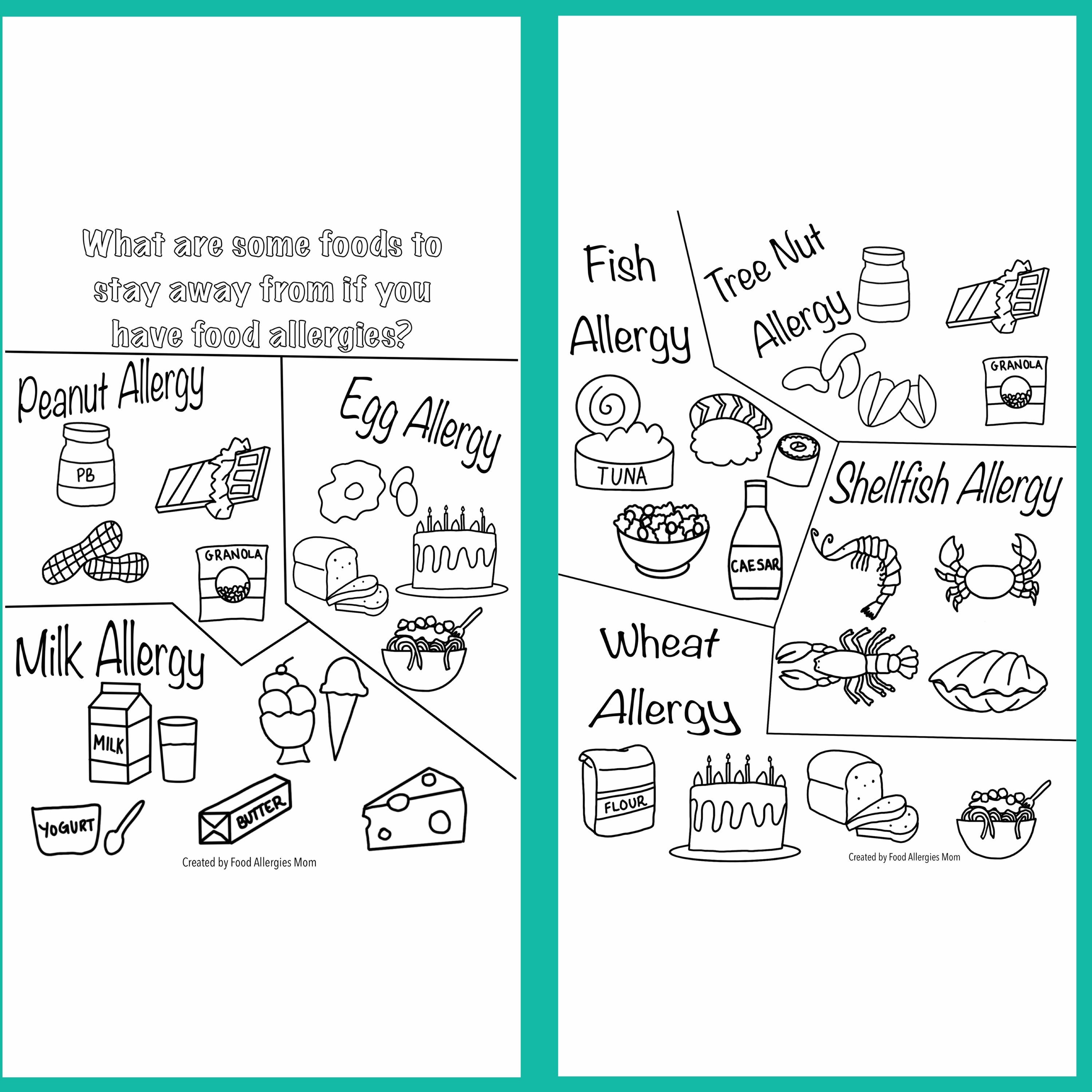 Food Allergy Education Activity Book for Kids - Perfect for Food ...