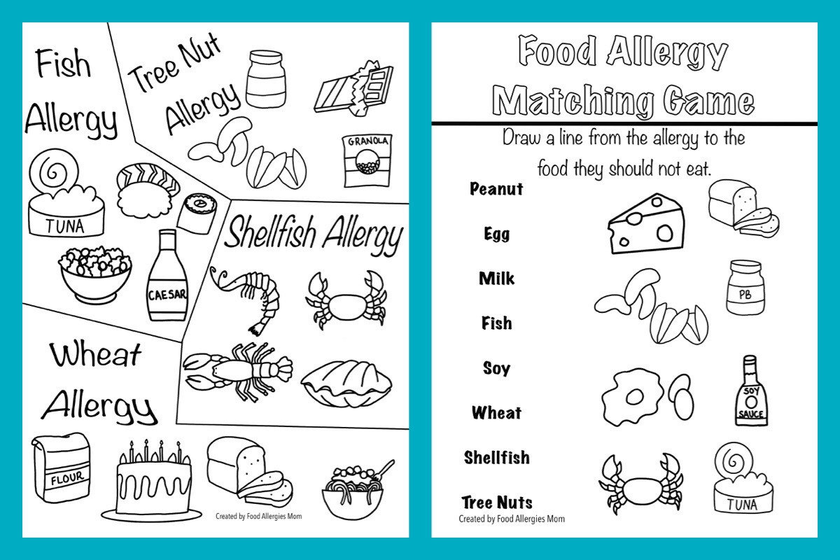Food Allergy Education Activity Book for Kids | Etsy