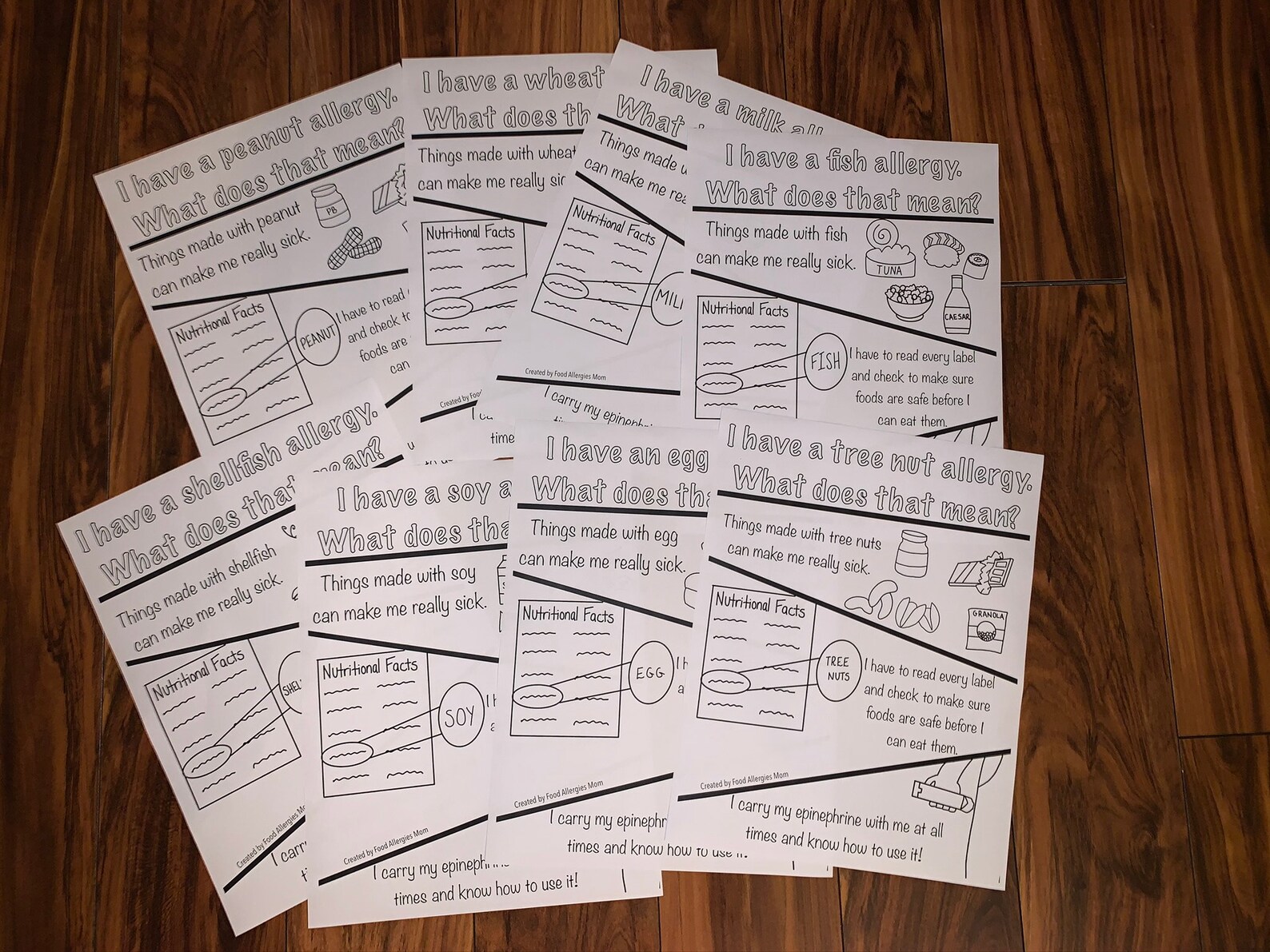 Coloring Book for Food Allergy Kids! - Etsy