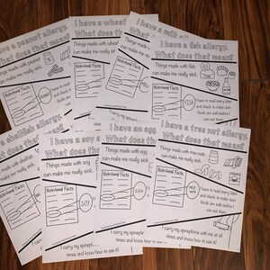 Coloring Book for Food Allergy Kids! - Etsy