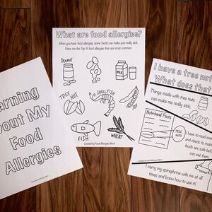 Coloring Book for Food Allergy Kids! - Etsy