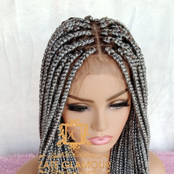 Grey Braided Wigs - Etsy