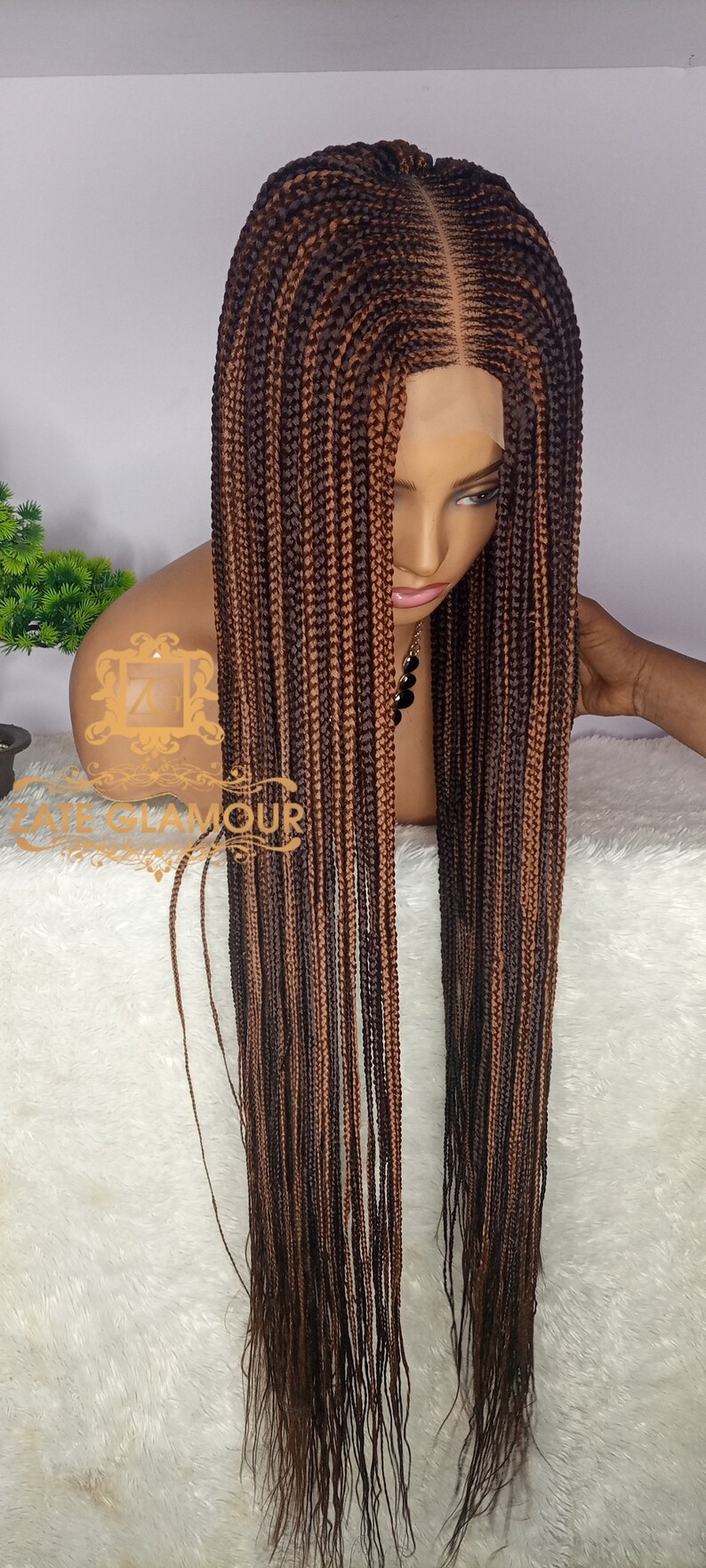 Ready to Ship 30inches Cornrow Braided Wig Africa Style | Etsy