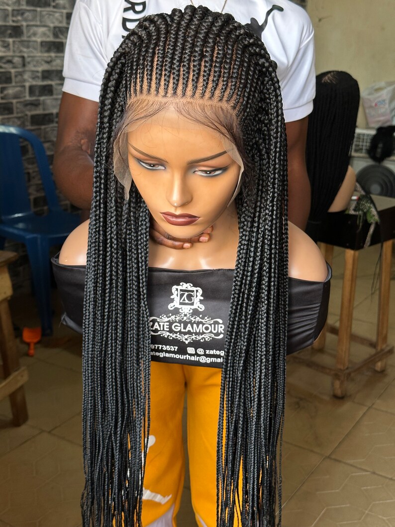 Cornrow Braided Wig Braided Wig Lightweight Wig Handmade - Etsy Cornrow Braided Wig Braided Wig Lightweight Wig Handmade - Etsy