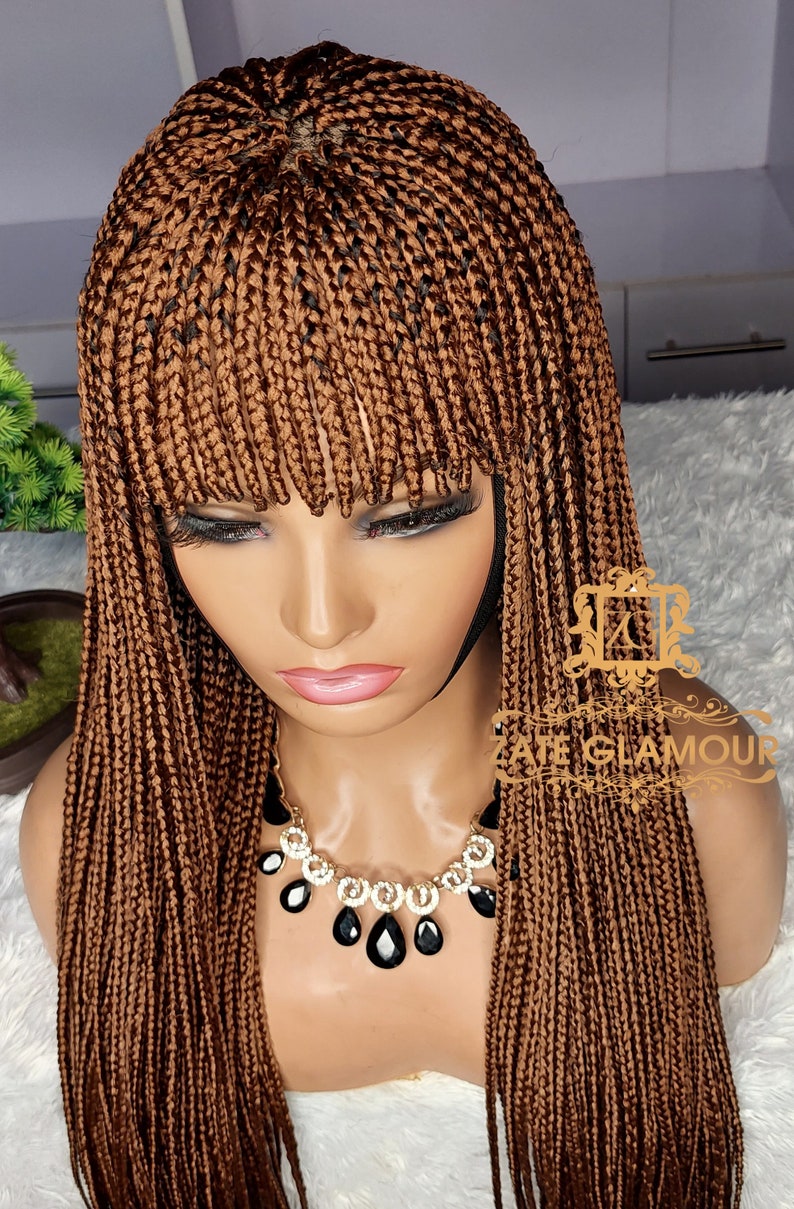 Ready to Ship Fringe Braided Wig Handmade Wig - Etsy