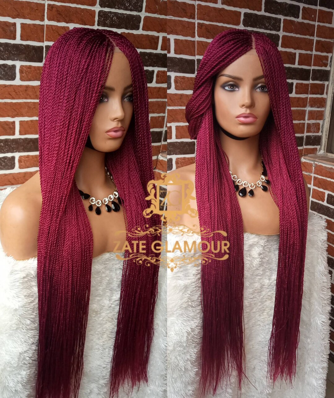 Micro Twist Braided Wig Handmade Wig - Etsy