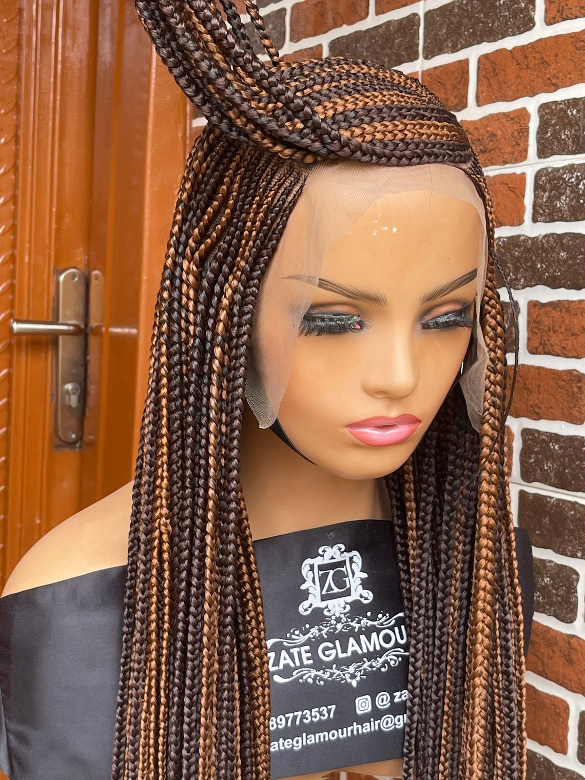 Cornrows Wig Tribal Braids Knotless Braids Box Braids Passion - Etsy