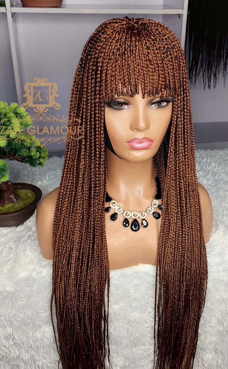 Ready to Ship Fringe Braided Wig Handmade Wig - Etsy