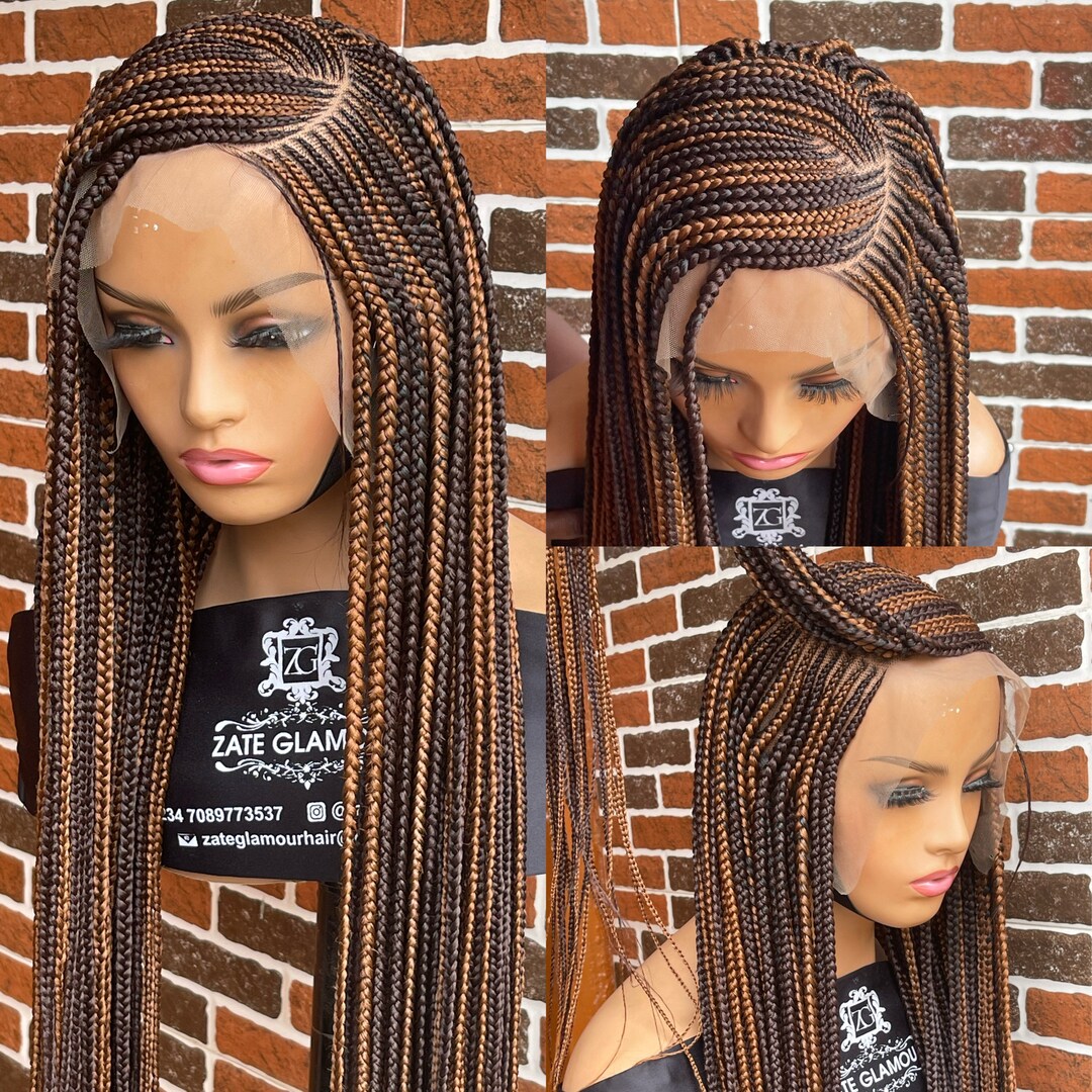 Cornrows Wig Tribal Braids Knotless Braids Box Braids Passion Twists ...