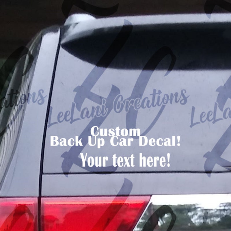 Text on Car Decal - Etsy