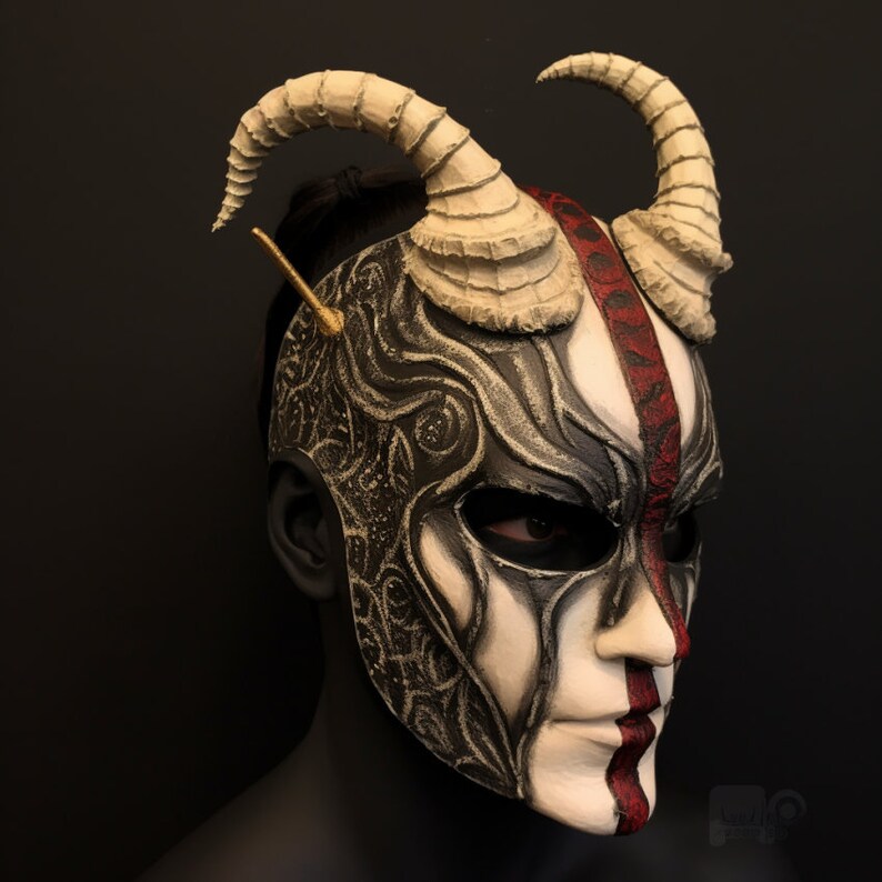 Limited Edition Made for Me. Full Face Demon Mask. White - Etsy