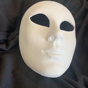 Discover the Ethereal White Venetian Mask, a Blank Canvas of Elegance ...