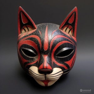 Anime Cat Mask Infused With Timeless Elegance – A Harmonious Blend of ...