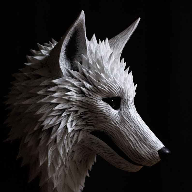 LIMITED EDITION. venetian Sculpted Wolf Mask: A Work of - Etsy