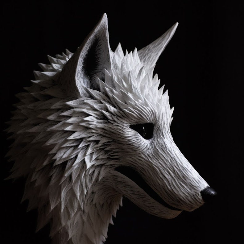 LIMITED EDITION. venetian Sculpted Wolf Mask: A Work of - Etsy