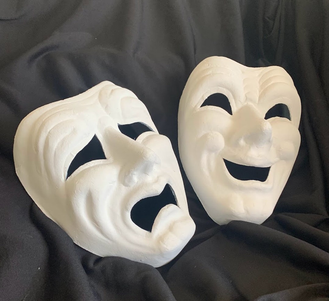 Theatrical Harmony Mask Blending Drama and Comedy's Essence. Balancing ...