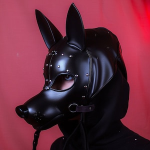 Craftsmanship of Excellence. Black Dog Mask, a Unique and Detailed Work ...