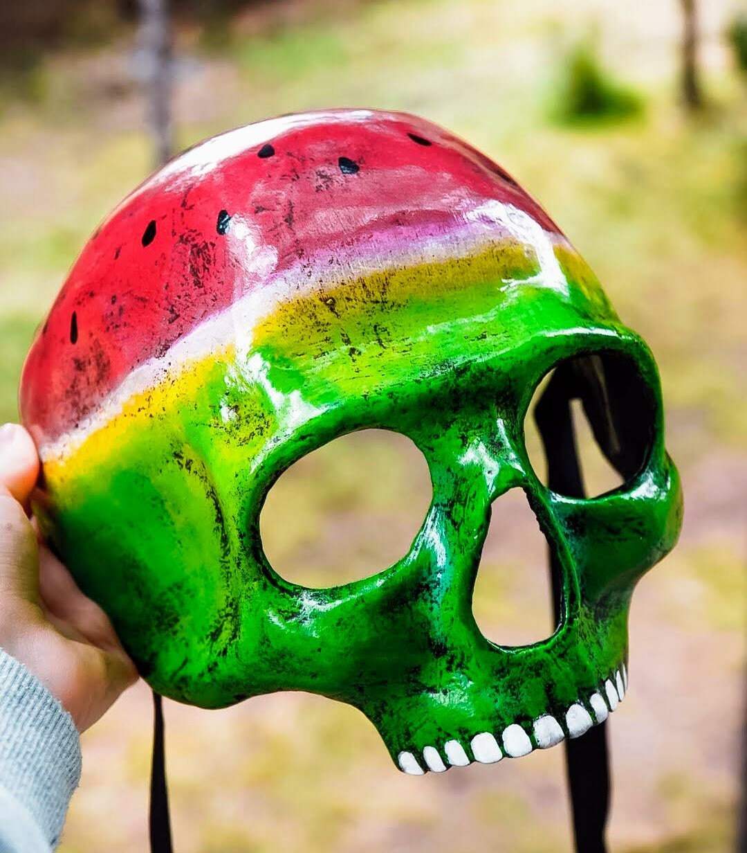 Mask Ready Skull Mask Watermelon Fruit Venetian Style - Etsy