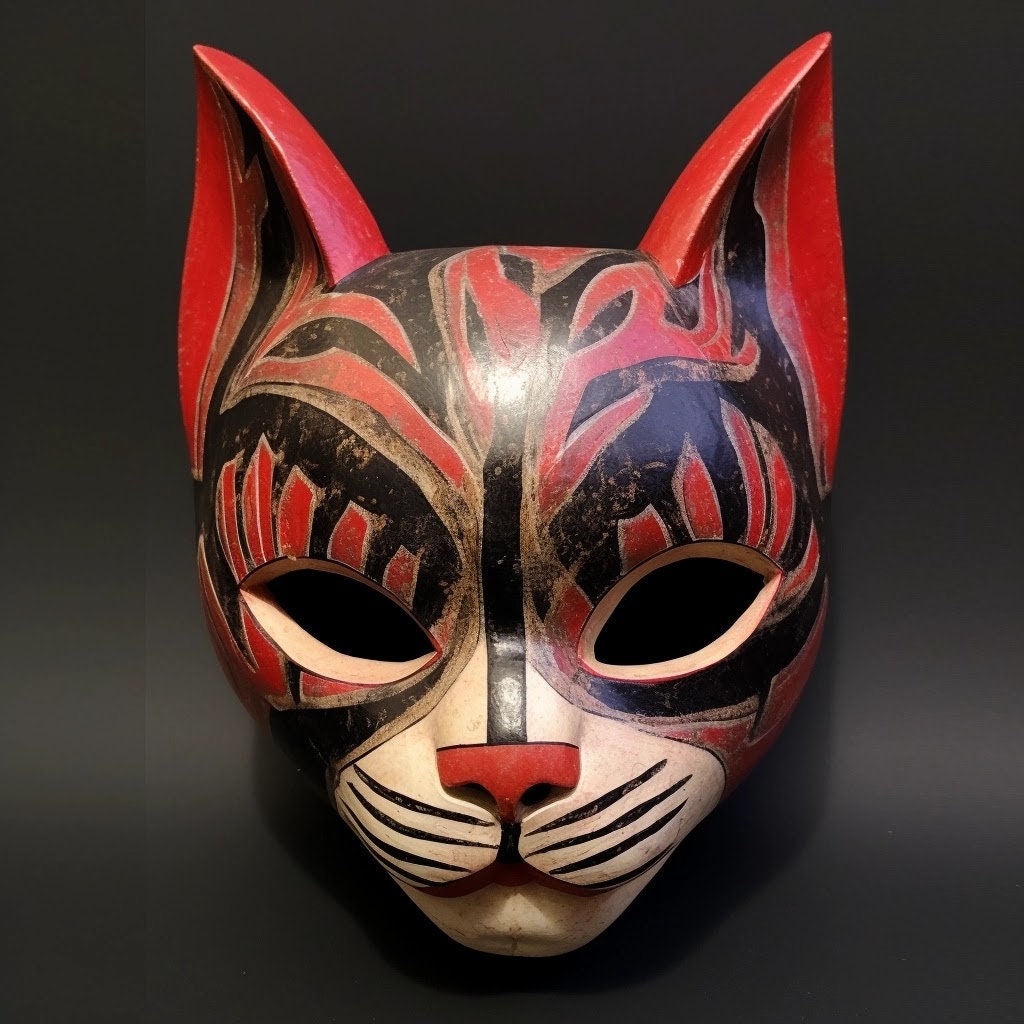 Anime Cat Mask Infused With Timeless Elegance A Harmonious Blend of ...