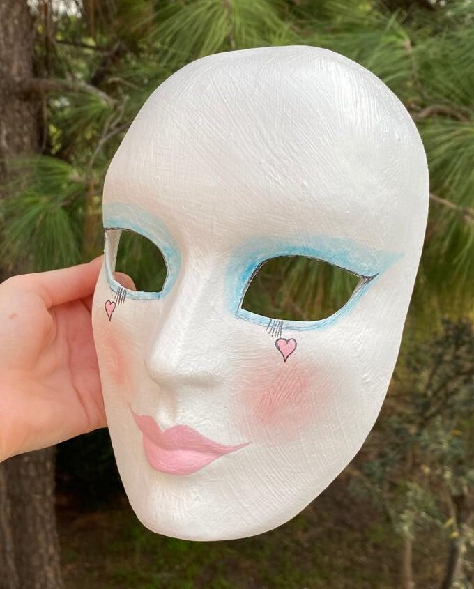 Pierrots Face Original Venetian Handmade Mask Ideal for - Etsy