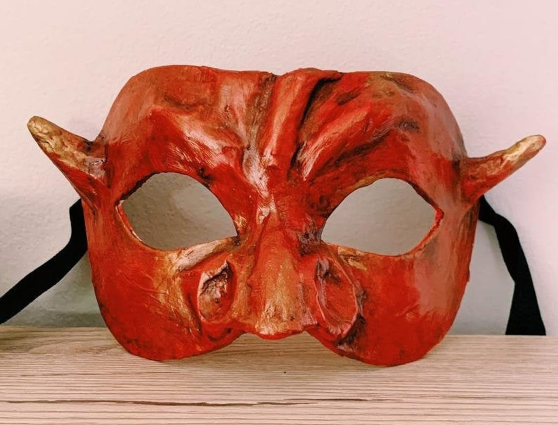 Taurus Mask in Papier-mâché Handmade by Italian Artisan. - Etsy
