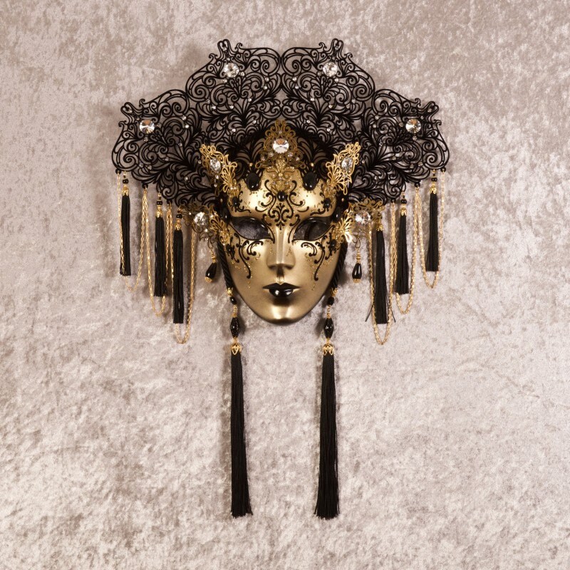 Nymph. Venetian Mask in Papier-mâché Made by Hand. Decorated - Etsy