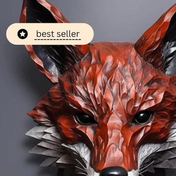 Fox Mask - Etsy