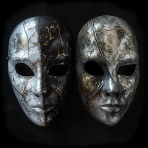 Masks of Duality, the Enigma of Time, Where Light and Darkness Converge ...