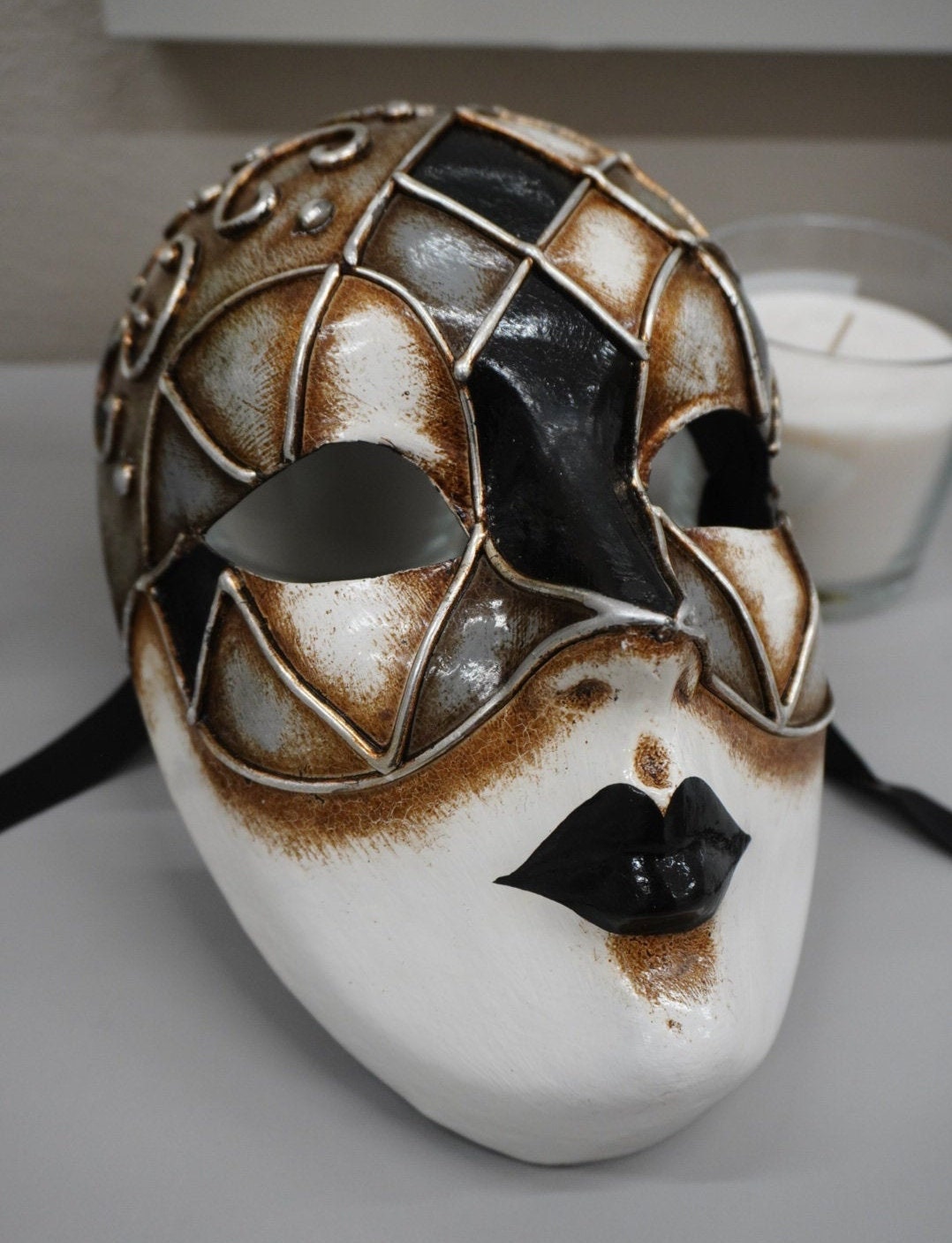 Mask Ready Darwin Full Face Italian Venetian Mask Venice - Etsy