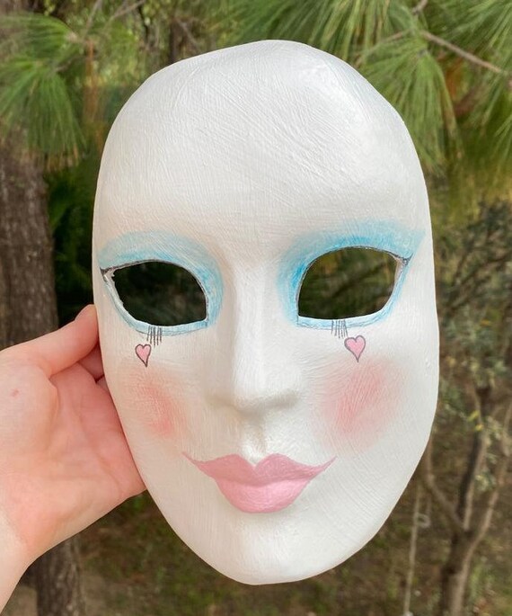 Pierrots Face Original Venetian Handmade Mask Ideal for - Etsy