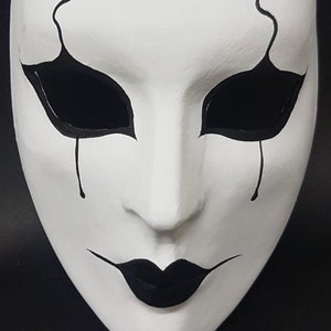 Limited Edition Pierrot's Face Original Venetian Handmade Mask Ideal ...