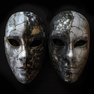 Masks of Duality, the Enigma of Time, Where Light and Darkness Converge ...