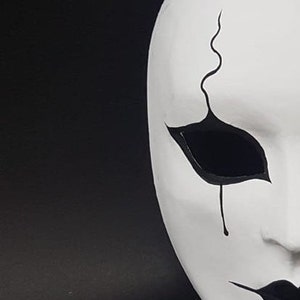 Limited Edition Pierrot's Face Original Venetian Handmade Mask Ideal ...