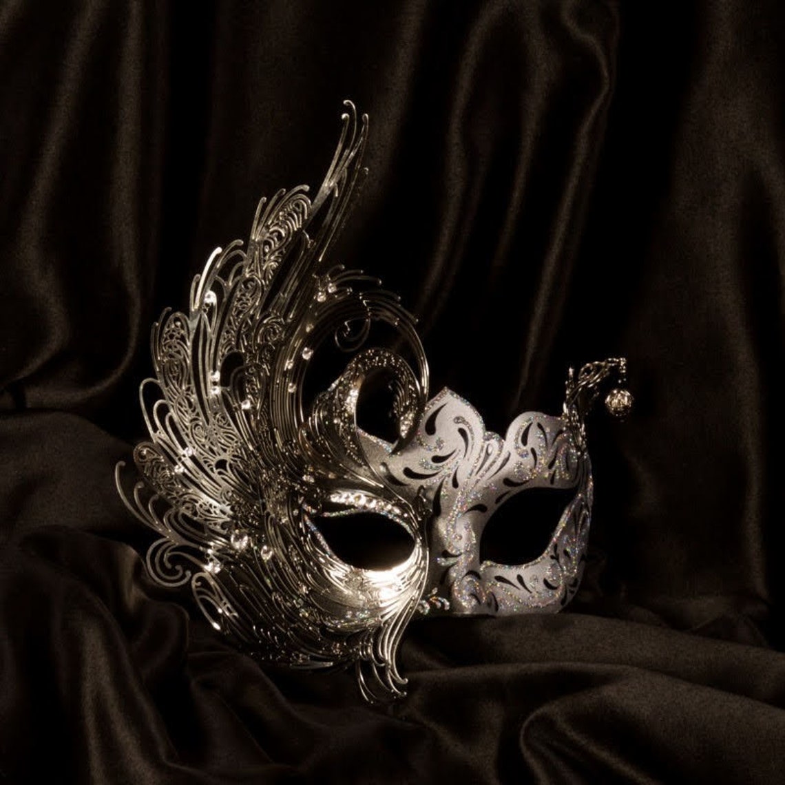 Swan. Venetian Mask in Papier-mâché Made in Artisan Form. - Etsy