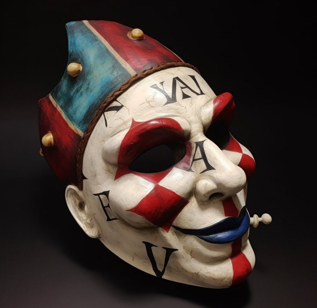Handcrafted Venetian Mask With an Intriguing Combination of Bright ...